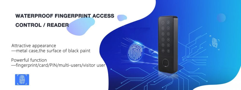 Metal waterproof biometric fingerprint touch keypad reader touch keypad ...
